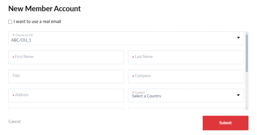 Creating new Member Accounts | FortiCloud Services 25.2.0 | Fortinet Document Library